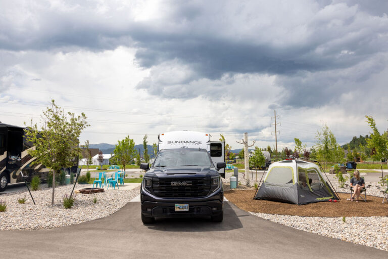 Pull Through & Back In RV Sites - Jackson Hole RV Park & Campground